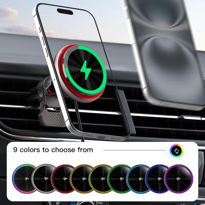 Cina Caricabatterie senza fili avanzate da 15W con rapida dissipazione del calore e illuminazione stellare per l'automobile in vendita
