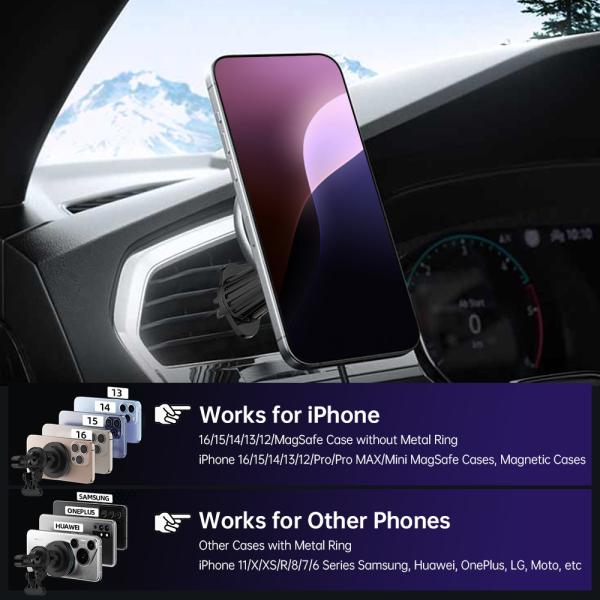 Quality Running Light Wireless Magnetic Car Charger Customizable Flexible Mounting for sale