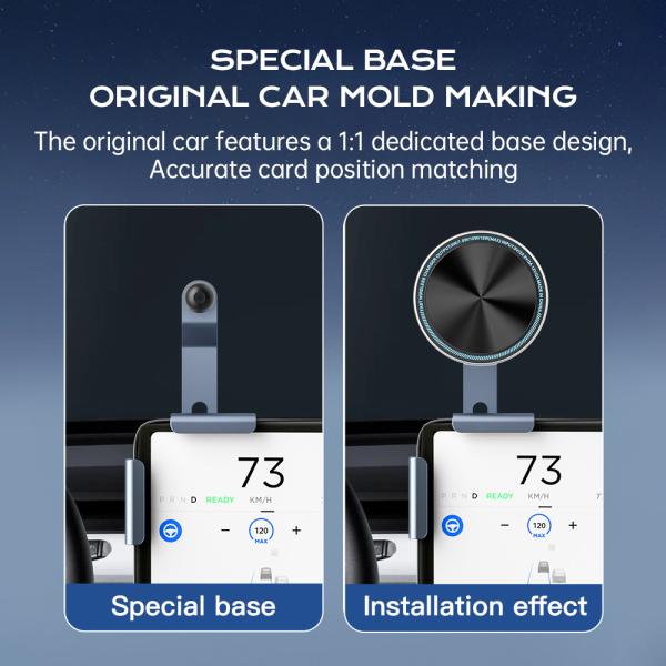 Quality Iphone 15 Pro Max Charger Magnetic Wireless Car Phone Holder With Metal Running for sale