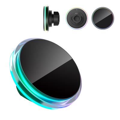 Crystal Ambient Light Magnetic Car Wireless Charging Station met stappenontwerp voor perfecte compatibiliteit met 13pro camera