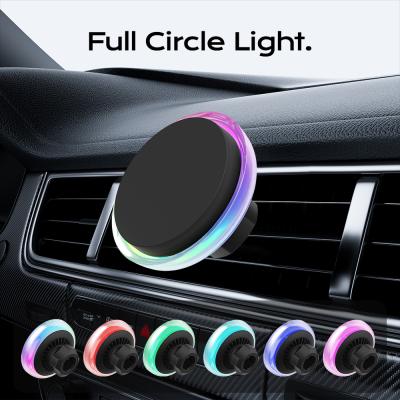 China Customizable Shell Color And Logo Car Wireless Charging Station With Cooling Fan And Magnetic Suction for sale