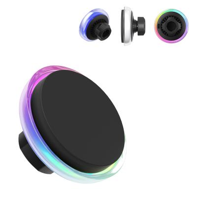 China Customizable Lighting Modes Car Wireless Charger With Strong Magnetic Suction And Dreamy Starry Sky Light for sale