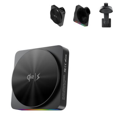 중국 15W 빠른 충전과 9가지 색상 주변 조명으로 마그세이프 자동차 전화기 장착기 판매용