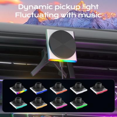 China High-End Metal Magnetic Car Mount 9-Color RGB Light Effect Ultra-Thin Design One-Hand Operation Fast Charging for sale