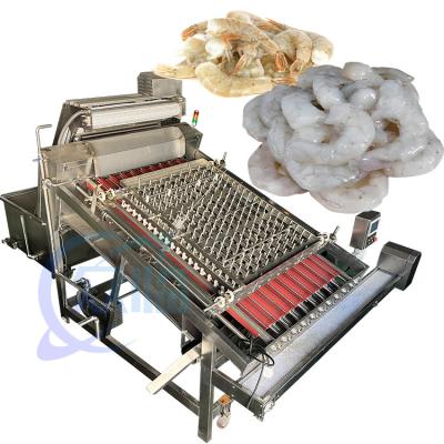 China Stainless Steel Shrimp Peeling Device 250KG/H Automatic Shrimp Deveiner for sale