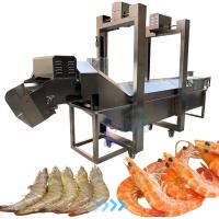 China Continuous Shrimp Steamer Machine 380v Seafood Processing Equipment for sale