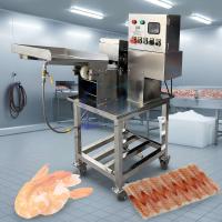 China Automatic Shrimp Cutting Machine High Efficiency Automatic Prawn Peeler for sale