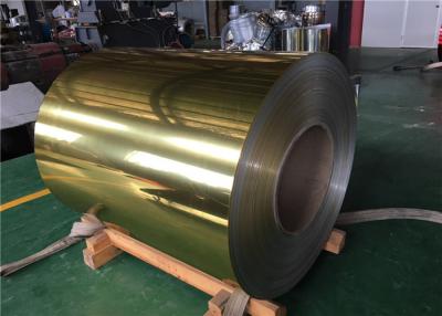 Cina Bobina di alluminio lucidata rivestimento 1050 del PE di colore dell'oro della lega per i prodotti ACP in vendita
