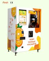 China Freshly squeezed orange juice vending machine for sale