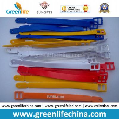 China High Quality PVC Colorful Tape Type Luggage Tag Loop W/Logo for sale