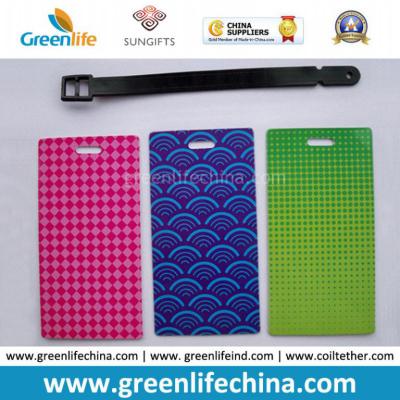 China Fashionable New Design Patterns Plastic Hard Luggage Tag for Travelling for sale