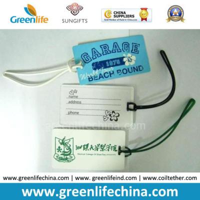 China Colorful Simple PVC Luggage Tag with Logo for Promotion for sale