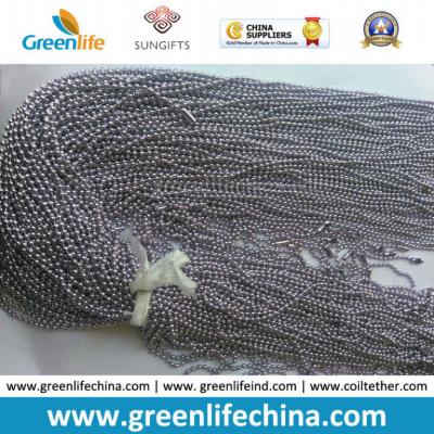China Custom Ball Dia W/Customized Length Metal Bead Snake Chain for sale