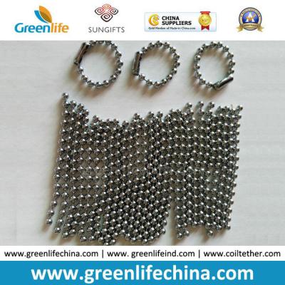 China High Quality Standard Silver Plated Custom Size Metal Ball Chain for sale