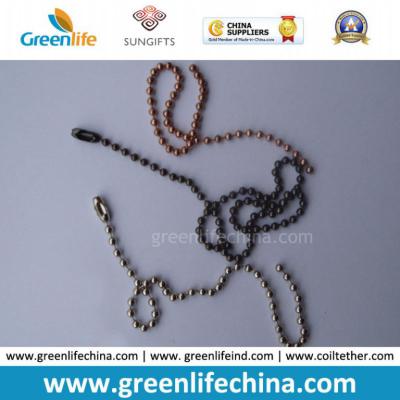 China Customized Silver/Gunmetal Black/Rose Gold Bead Ball Jewelry Chain for sale
