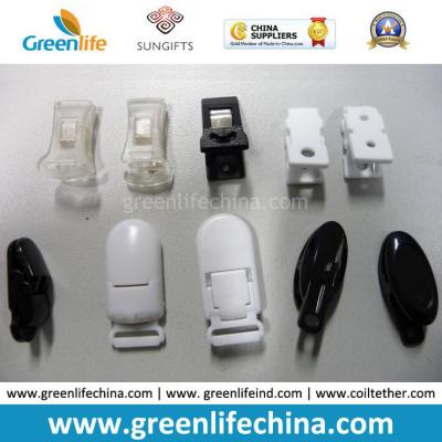 China Plastic White/Black Various Sizes ID Badge Lid Tooth Clips for sale