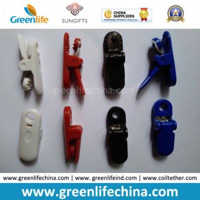 China High Quality Colored Fashionable Alligator Plastic Badge Clip Fasteners for sale