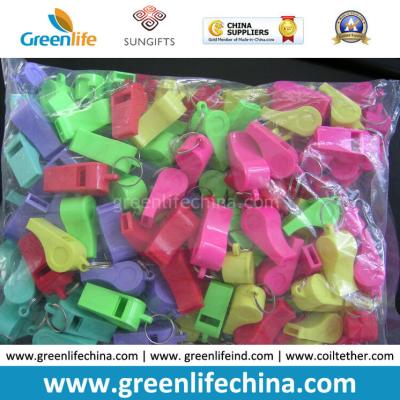 China Chinese Cheap Promotional Various Colors Whistle of Plastic Material for sale