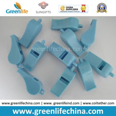 China Light Blue Plastic Livesaving Whistle as Promotional Gift Good Quality for sale