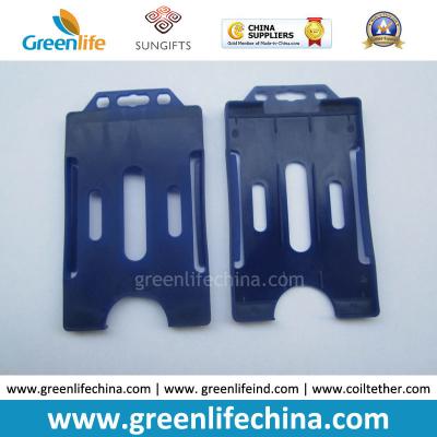 China Vertical Oversized Hard ID Blue Card Holder for Office Using for sale