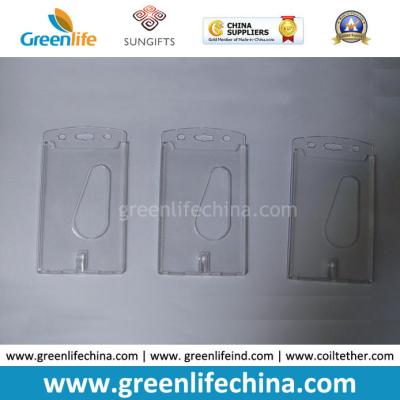 China Office Business Hard Plastic Clear Card Holders Top Insert for sale