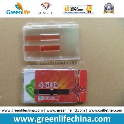 China New Style Rigid Plastic Designer Badge Buddy ID Holders for sale