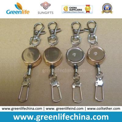 China Retractable Metal Material Pull Reel for Badge High Quality Retractor for sale