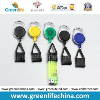 China Carabiner Badge Reel Holder Gift W/Black Lighter Holder for sale