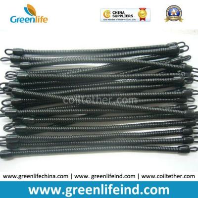 China Plastic Spring Coiled Cable Small Loops Ready for Key Ring for sale