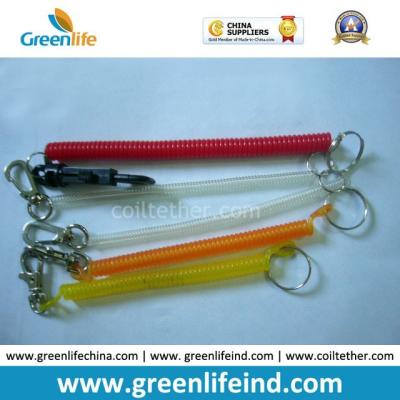 China Expandable Spring Coil Key Holder in Different Customized Colors for sale