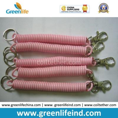 China Bungees Single ID Coil Keychain Good Spring Key Retainer for sale