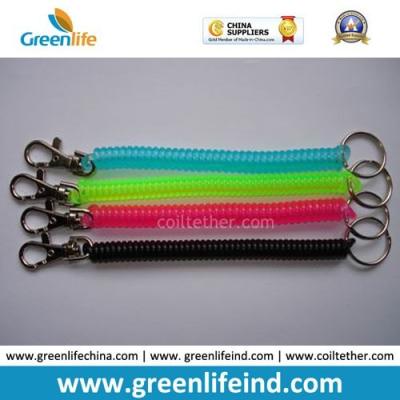 China Hot Selling Colored High Quality Plastic Key Coiled Bungee Cord for sale