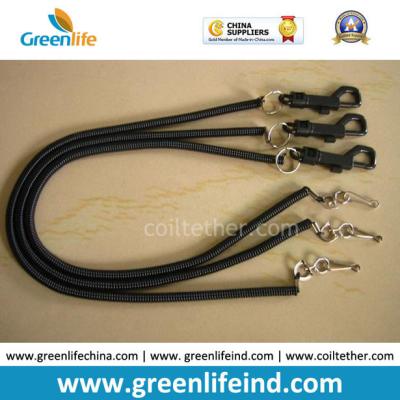 China Slim Long Stretchable Snap Hook Spring Coil Tether for Anti-Losting for sale