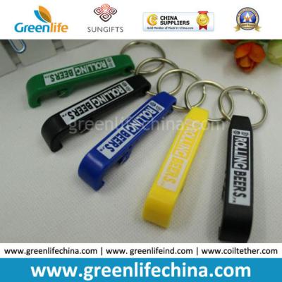 China Colorful Custom Printed Bottle Opener with Split Ring Hot Selling Advertisment Item for sale