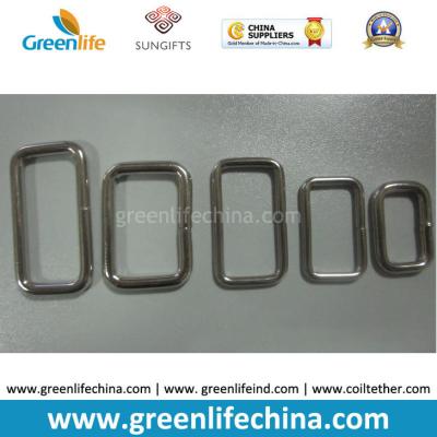 China Metal Rectangle Ring High Quality Fastener for Bag Wallet Using Hareware in Various Sizes for sale