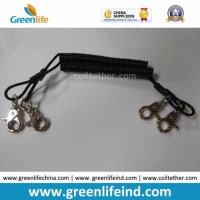 China Strong Retractable Stretchy Coiled Tooling Lanyard Rope String Protection for sale
