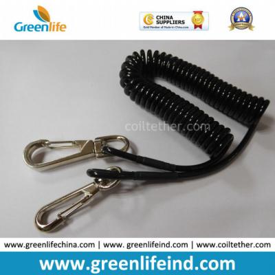 China Black PU Safety Tether Lanyard Protection Valuable Items Tools for sale
