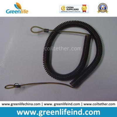 China Plastic Spring Elastic Tape Holder Coiled Spiral Tool Lanyard for sale