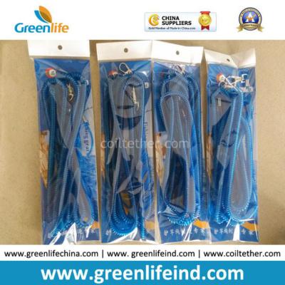 China Economical OPP Bag Packing Fishing Coiled Lanyard Tether Holder for sale