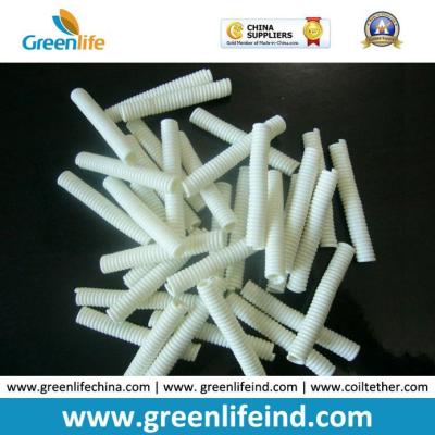 China Custom 50MM Length Extendable Pure White Spring Coil Cords for sale