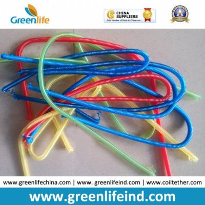 China Extended 5Metre Spring Wire Reinfored Coiled Cables w/Custom Colors for sale