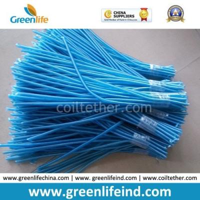 China Fishing Safety Custom Transparent Blue Long Tether Coil Cords without Accessory for sale