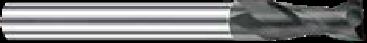 China Flat Square End Mills 2 Flutes Long Lifespan Wear Resistant Right Hand Cutting Direction for sale