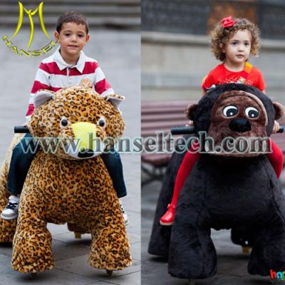 中国 Hansel 広州の普及した子供の催し物乗車のおもちゃの乗馬のプラシ天動物は乗ります 販売のため