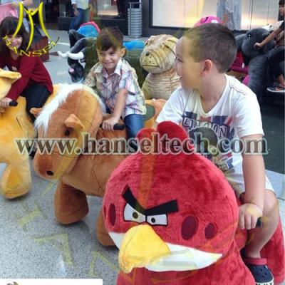 中国 Hansel popular animal ride machine on wheel animal rides for little kids 販売のため
