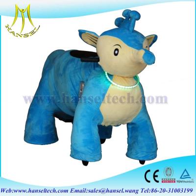 中国 Hansel Guangdong Animal Ride Scooters Stuffed Animals Plush Wheels Mall Ride On Toys 販売のため
