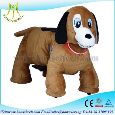 中国 Hansel Electronics Walking Animal Rides Children Playground Plush Ride On Toys Equipment 販売のため