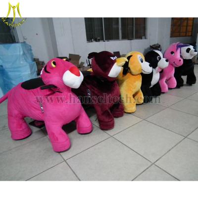中国 Hansel 2016 high quality coin operated ride on car opening door toys mechanical shopping mall animal ride 販売のため