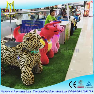 中国 Hansel cheap mall ride on animal unicorn coin operated ride 販売のため