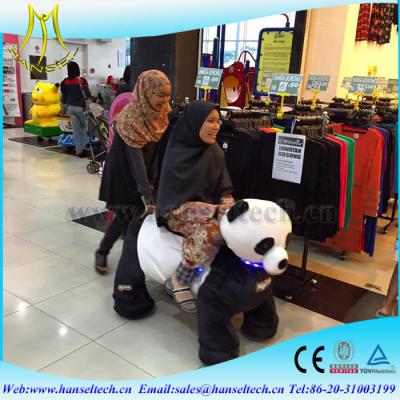 中国 Hansel walking coin operated ride stuffed animal unicorn on wheels 販売のため